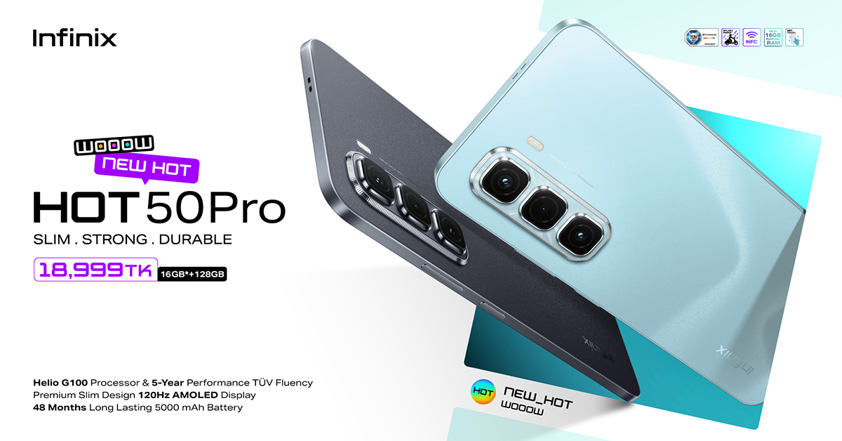 Infinix HOT 50 Pro comes with G100 as best-budget gaming phone ...