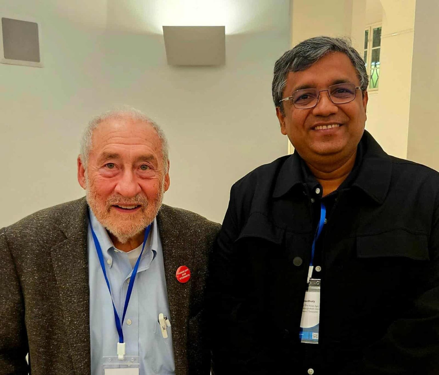 Shoeb Chowdhury meets Nobel laureate Joseph Stiglitz in Vienna ...